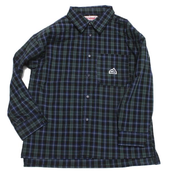 minimal ミニマル“ミニマル”の先染めロングスリーブシャツ・ベーシックで着回しやすいチェックシャツ・胸元にはポケット＆ワッペンロゴをON・コットン100%でロングシーズン着用可能・前立て、袖口はスナップボタン開き関連キーワード:子供服...