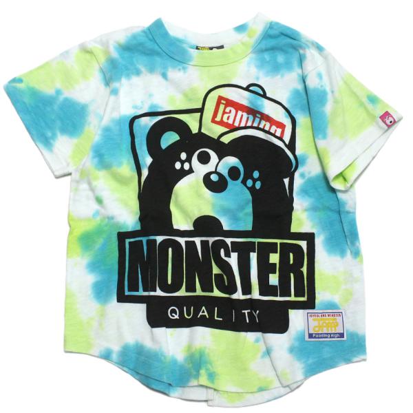 JAM ジャム“ジャム”のタイダイテンヨーラウンドTシャツ・1枚でコーデの主役になるデザイン・タイダイ染めのボディにプリントをON・アイコンキャラクターをレイアウトしたグラフィックT・生地はコットン100％天竺です関連キーワード:子供服 キ...