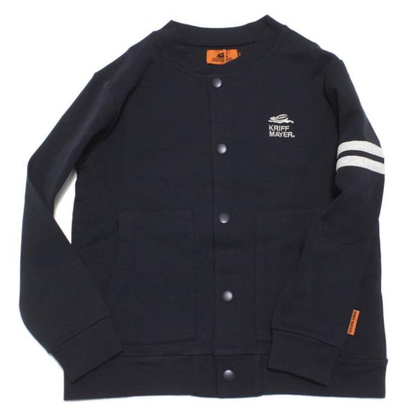 KRIFF MAYER クリフメイヤー“クリフメイヤー”のチェルシーJK・毎年人気のチェルシーＪＫ・今年は裏毛よりもライトなカットソー素材で登場・胸元にフライングラビットとロゴを刺繍・袖のラインがプレッピーな雰囲気・通学などでも着用しやすい...