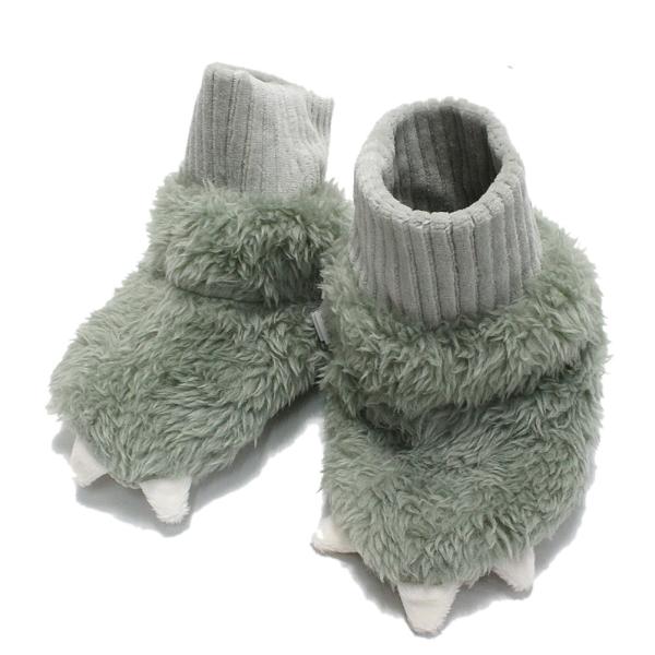 mocmof モクモフ“モクモフ”のぬいぐるみ ブーティ・モコモコとあたたかな生地のアニマルベビーブーティ?・足裏にはぷっくりした足型の滑り止め付き・ベビーカーなどでの移動の時、さっと履かせて足元の防寒に関連キーワード:赤ちゃん 女の子 男...