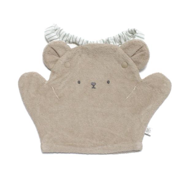 mocmof モクモフ“モクモフ”の2way パペット スタイ・アニマルモチーフのスタイ・ベルトを外すとパペットに変身する2wayアイテム・おもちゃとして長く使えるのでギフトにも・柔らかく吸水性に優れたパイル地・ベルトはスナップボタンで簡単...