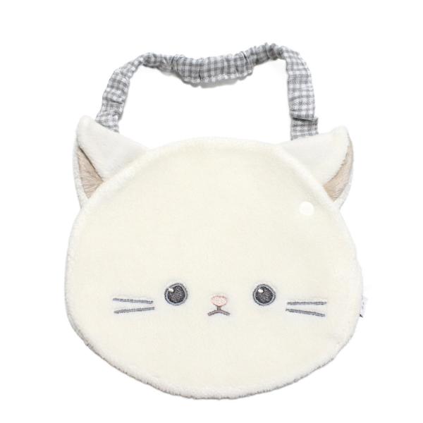 mocmof モクモフ“モクモフ”のにゃんこ スタイ・カラーごとに猫の種類が異なるスタイ・あたたかみのあるボア素材・チェック柄のストラップが優しい印象・ストラップにはゴム入りでスナップボタン付きで着脱簡単関連キーワード:baby ベビー 赤...