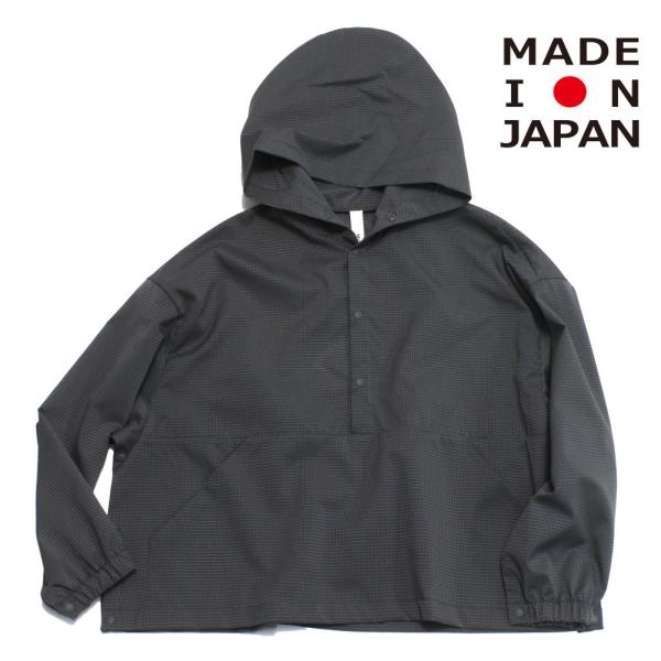 MOUN TEN. マウンテン“マウンテン”のdot air pullover フーディ・袖下がドットボタンで開閉できるポンチョの様なプルオーバーフーディ・通気性、撥水性、ストレッチのある特殊メッシュ素材dot airを使用・軽量で蒸れにく...