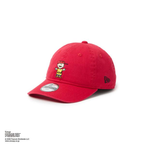 NEW ERA KIDS ニューエラキッズ“ニューエラキッズ”のCHILD 9TWENTY PNTS C BROWN CAP・PEANUTSとのコラボアイテム・フロントのキャラクター刺繍が目を惹くデザイン・オールシーズン使える綿ツイル素材・...