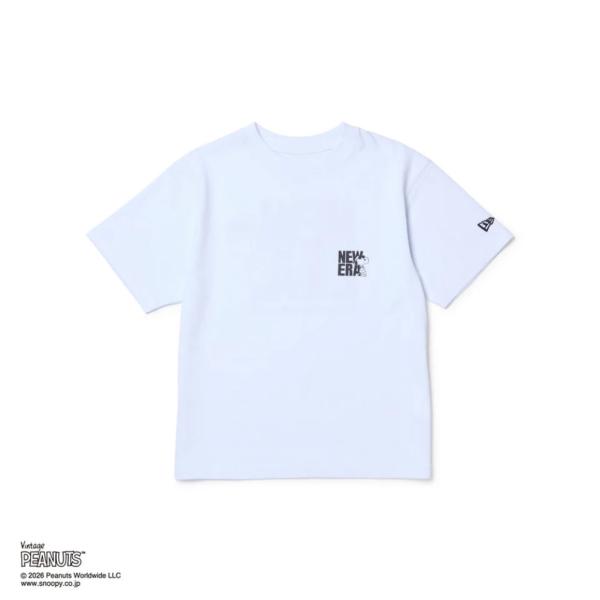 NEW ERA KIDS ニューエラキッズ“ニューエラキッズ”のYOUTH PNTS J COOL SS CT TEE・バックの大胆なグラフィックが魅力の1枚・SNOOPY×ニューエラのコラボ・ボディは身幅と袖周りにゆとりを持たせたシルエッ...