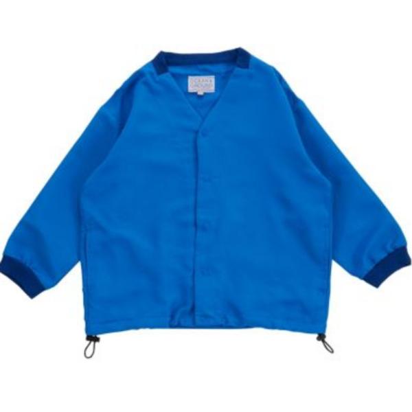 Ocean＆Ground オーシャン＆グラウンド“オーシャン＆グラウンド”のノーカラースナップカーディガン・持ち運びやすく羽織として便利なカーディガン・丈夫で軽量なリップストップ素材・防水、防汚加工を施し、ちょっとした雨や外遊びにも対応・シ...