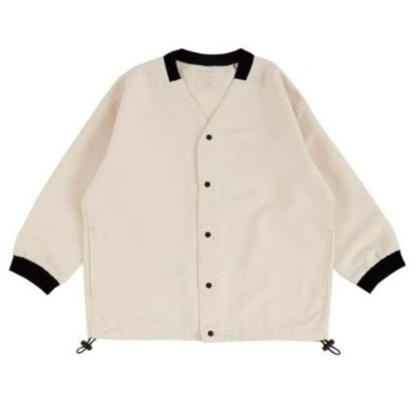 Ocean＆Ground オーシャン＆グラウンド“オーシャン＆グラウンド”のノーカラースナップカーディガン・色使いがポイントのスナップカーデ・スタジャンの様なカジュアルなデザイン・生地は軽い着心地で撥水性のあるリップストップ素材・袖は扱いや...