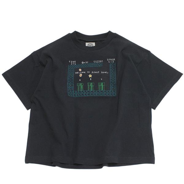 Ocean＆Ground オーシャン＆グラウンド“オーシャン＆グラウンド”のENJOY STICH Tシャツ・3色2柄のキャラクターモチーフの半袖Tシャツ・細やかな刺しゅうデザインがポイント・ゆとりを持たせたシルエット・ボディは肌触りのいい...