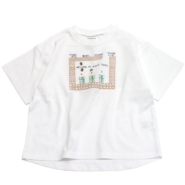 Ocean＆Ground オーシャン＆グラウンド“オーシャン＆グラウンド”のENJOY STICH Tシャツ・3色2柄のキャラクターモチーフの半袖Tシャツ・細やかな刺しゅうデザインがポイント・ゆとりを持たせたシルエット・ボディは肌触りのいい...