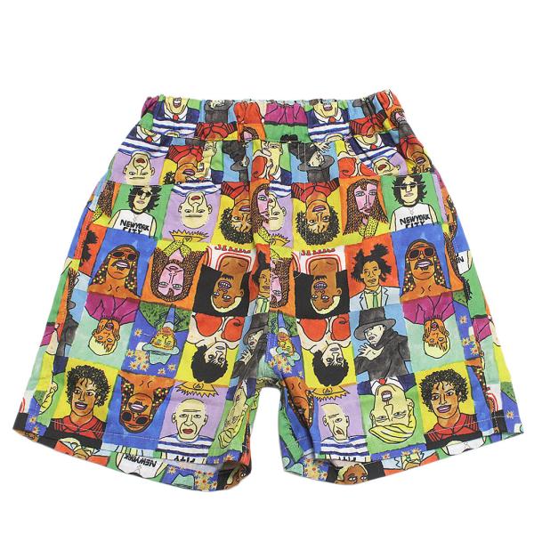 Ocean＆Ground オーシャン＆グラウンド“オーシャン＆グラウンド”のサンフランシスコシティショーツ・カラーごとに異なる総柄デザイン・ストライプで切り替えたウエストの折り返しもポイント・軽くて通気性のいいコットン素材を採用・コーディネ...