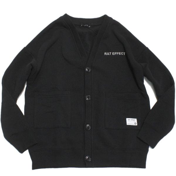 RAT EFFECT ラットエフェクト“ラットエフェクト”の裏毛起毛ビッグカーディガン・保温性のある裏起毛素材を採用・無駄のないシンプルなデザイン・胸元にブランドネームをセット・ゆとりのあるドロップショルダー仕様関連キーワード:子供服 キッ...