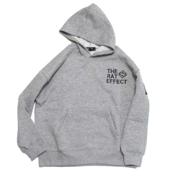 RAT EFFECT ラットエフェクト“ラットエフェクト”のRATEFFECT　OUTDOOR裏起毛フーディ・ラフに着れるビッグシルエットのフーディ・柔らかく軽い着心地の裏起毛を使用・真冬でもしっかりと暖かさをキープ・左胸にはシンプルなロゴ...
