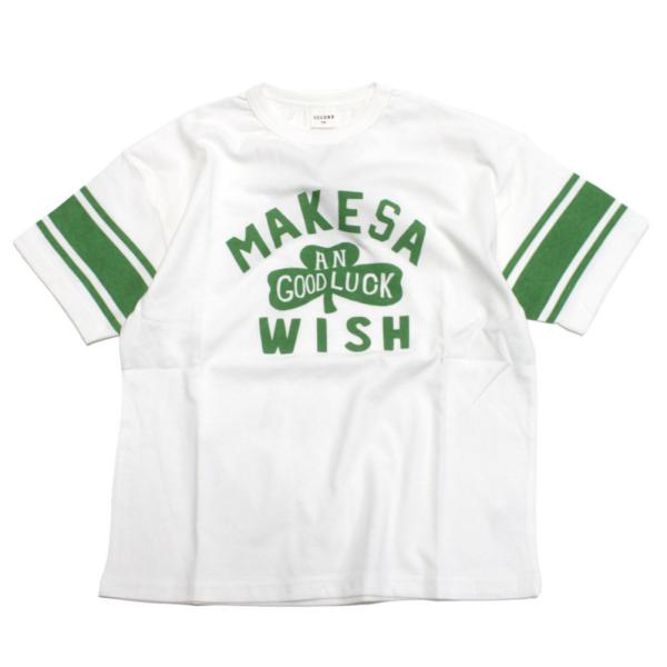 SECOND セカンド“セカンド”のWISH Tシャツ・クローバーをプリントしたアメカジテイストなTシャツ・袖のラインがポイントの着回しやすいデザイン・デイリーウェアとして重宝する1着・柔らかなコットン天竺ボディ関連キーワード:子供服 キッ...