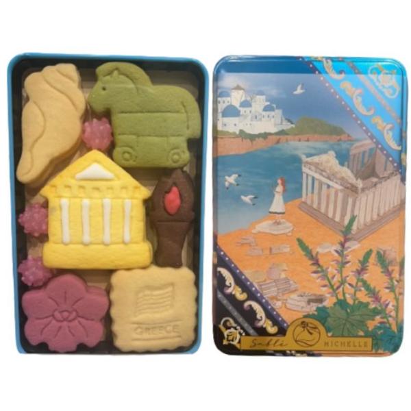 ショップ袋付世界の国を旅して集めたミシェルのお気に入りをさっくり食感の愛らしいサブレに仕立てました。15の国・都市をイメージしています。まるで子供の頃に集めた宝箱を開けるようにワクワクした気分も一緒にお楽しみください。賞味期限 : 製造日よ...