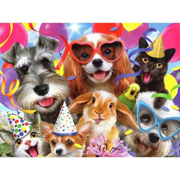 用意はいいか！今日はみんなで楽しむ日！ハッピーバースデー♪■アーティスト：ハワード・ロビンソン■二つ折りのバースデーカード■封筒付き■13.8ｃｍ*18ｃｍ （日本では定形外郵便のサイズになります■輸入国：アメリカ■メーカー：Leanin'...