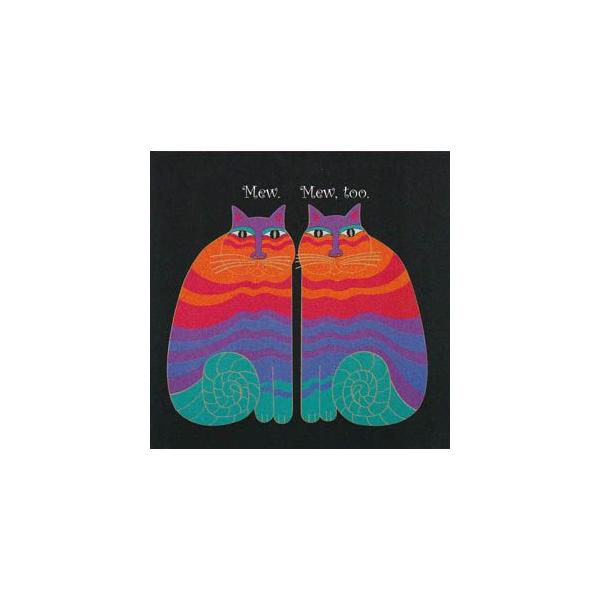 ■アーティスト：ローレル・バーチ■二つ折りのフレンドシップカード■中の文字「You get me and I get mew. That's why we're purrfect friends.」■封筒付き■12.6ｃｍ*12.5ｃｍ （...