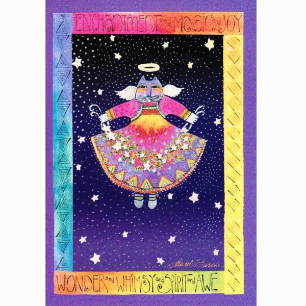 ■アーティスト：ローレル・バーチ■二つ折りのクリスマスカード■グリッター使用■中の文字「May Evert star you wish upon bring joys that last the whole year long! Merry...