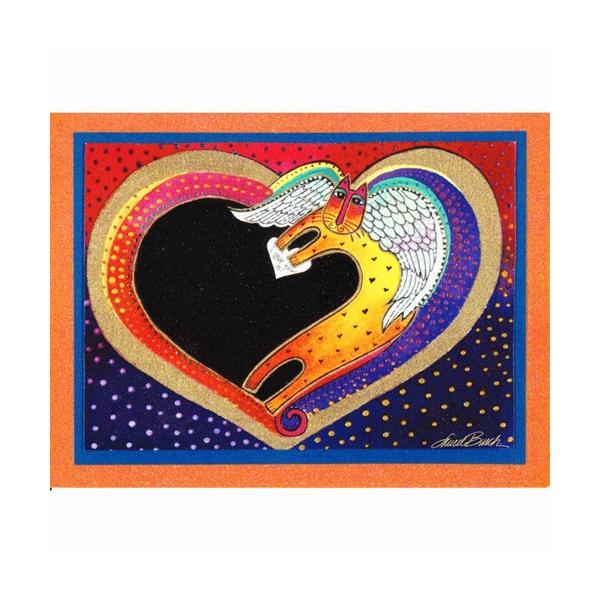 ■アーティスト：ローレル・バーチ■二つ折りのバースデーカード■グリッター使用■中の文字「happy birthday to the other half of my heart!」■封筒付き■13.8ｃｍ*18ｃｍ （日本では定形外郵便のサ...