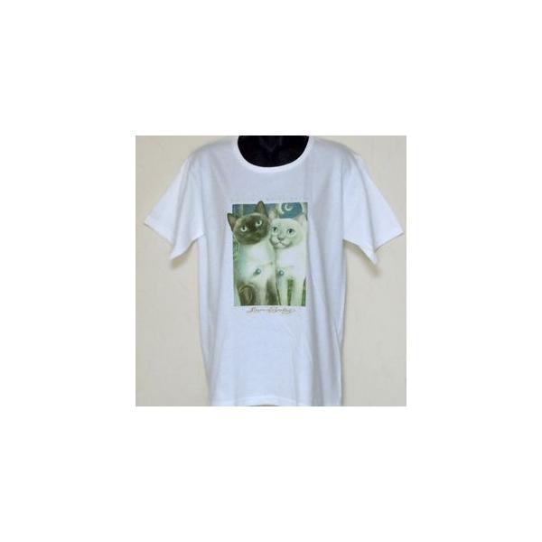 ローラ・シーリーの絵本の世界サテンのように美しい毛並みのシャムネコたち■アーティスト：Laura Seeley■素材：綿100％■サイズ：Sサイズ　身幅約46cm　　　　　Mサイズ　身幅約51cm　　　　　Lサイズ　身幅約55cm　　　　　...