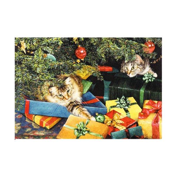 ■アーティスト：スエーレン・ロス■中の文字「Wishing you a Christmas wrapped in joy and filled with love and laughter.」■カードサイズ：11.8ｃｍ*17ｃｍ （日本で...