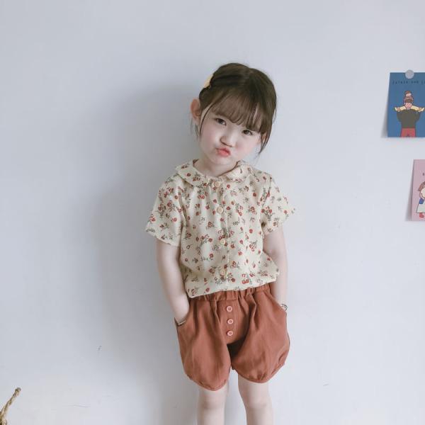 サイズ100上下セット 子供服 半袖 シャツ セットアップ キッズ カジュアル 女の子 パンツセット ウエストゴム スポーツウェア ジュニア 春夏普段着だけでなく運動会や遠足としても◎通気性がよく、汗をかいてもサラサラで肌触りが良いです。重...