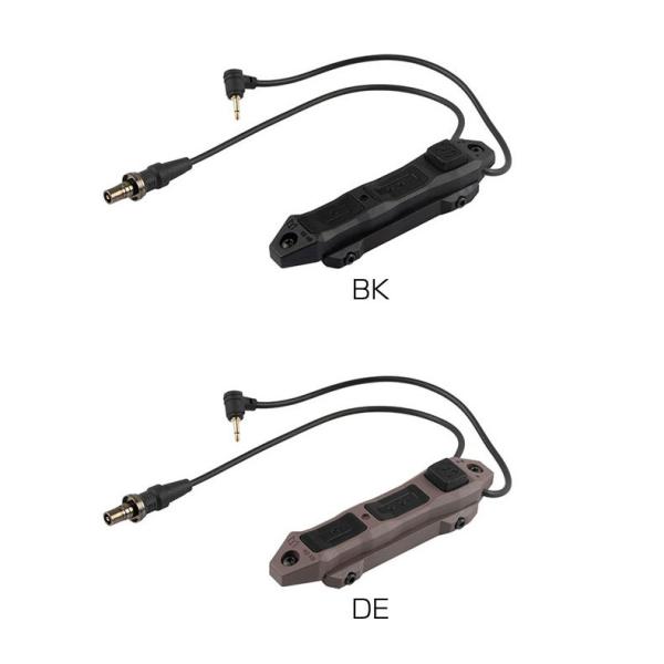 ※こちらの商品はラッピング不可となっております。SFタイプフラッシュライト用プラグ(3.5mm)とPEQ用プラグ(2.5mm)が一体となったデュアルスイッチ。 M-LOK、KeyMod、ピカティニーインターフェースに装着することが可能です。...