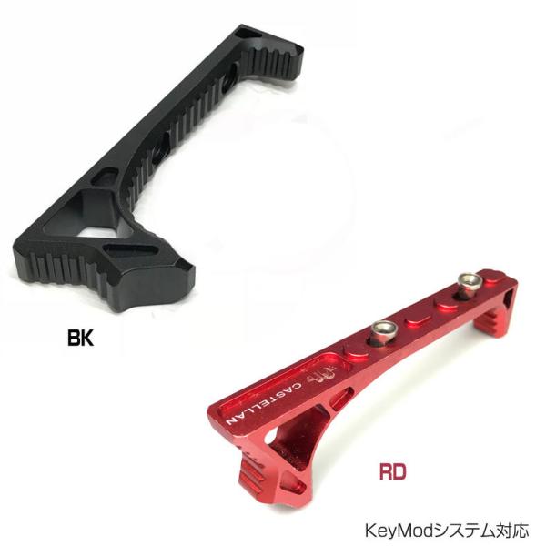 ※こちらの商品はラッピング不可となっております。フォアグリップ、ハンドストップ、バリケードストップの機能を一つにまとめた斬新な形状。CNC加工のチェッカリングが高いグリップを発揮します。サイズ：117×15×39mm重量 ： 48g素材 ：...