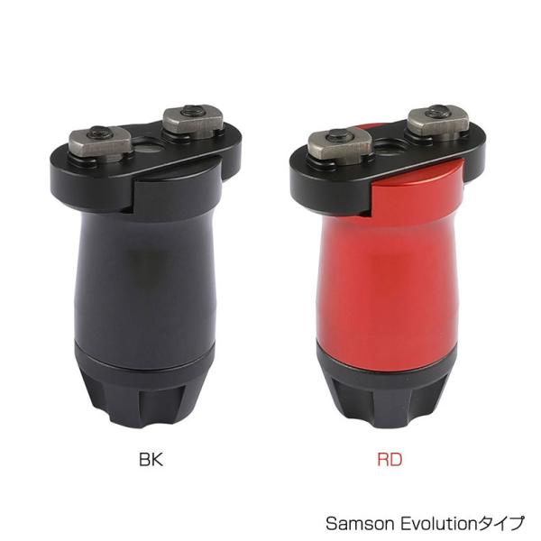 ※こちらの商品はラッピング不可となっております。M-LOKプラットフォームに対応したSamson Evolutionタイプのショートフォアグリップです。 固定用のM-LOK対応のボルト＆ナットと6角レンチが付属します。銃器のコントロール性向...