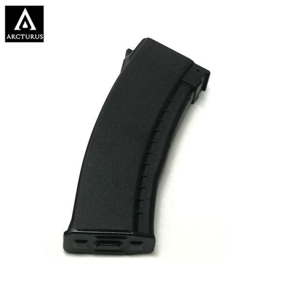 ※こちらの商品はラッピング不可となっております。ARCTURUS AKシリーズの本体にセットされているマガジン。スタンダード電動ガン系AKシリーズに使用可能なAKマガジンです。リアル派に嬉しい30発のリアカン仕様に切替可能なモデル。形状はA...