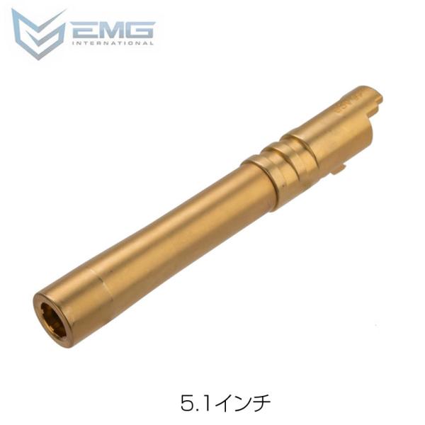 ※こちらの商品はラッピング不可となっております。EMG SAI 2011 ピストル アウターバレル 5.1インチ ゴールド GD  SA-BR0200銃身に.45 ACPの刻印あり。ゴールドアルマイト仕上げ。軽量で優れた性能を実現する軍用グ...
