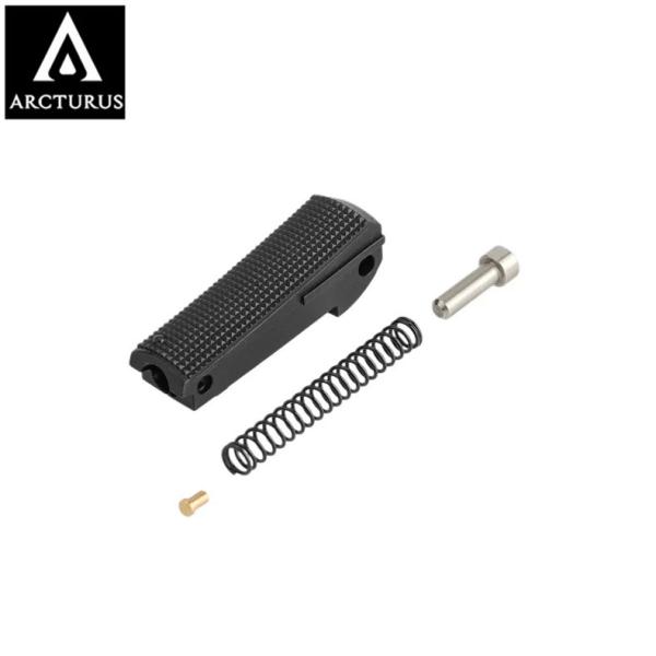 ※こちらの商品はラッピング不可となっております。ARCTURUS アークタウラス SEFP製 ハウジング ハンマースプリング付 ガスガン マルイ ハイキャパ Hi-Capa シリーズ対応SEFP製、強度がPA66ナイロンの2倍以上で耐久性を...