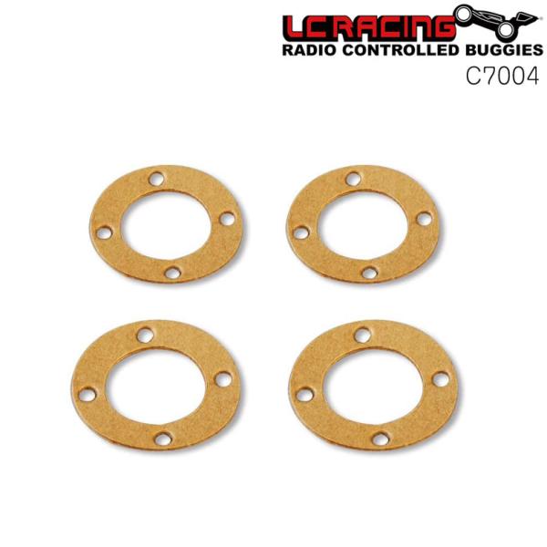 ※こちらの商品はラッピング不可となっております。[LCRACING] RCカー C7004 デフガスケット 4個入 対応車種:LC10B5,PTG-1,PTG-2,PTG-2R