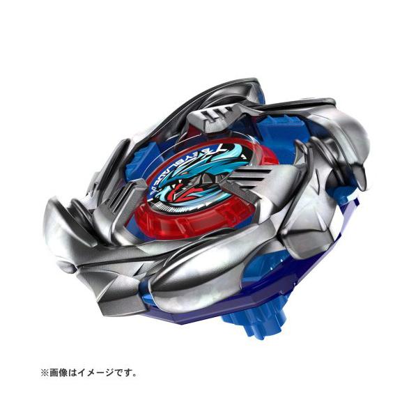 BEYBLADE X とは、超加速ギミック【Xダッシュ】による驚異的なスピードと衝撃でエクストリームなバトルを繰り広げるギアスポーツである。BEYBLADE X初の左回転ベイブレード。ストリングランチャーL同梱のスターター。左回転時に高い攻...