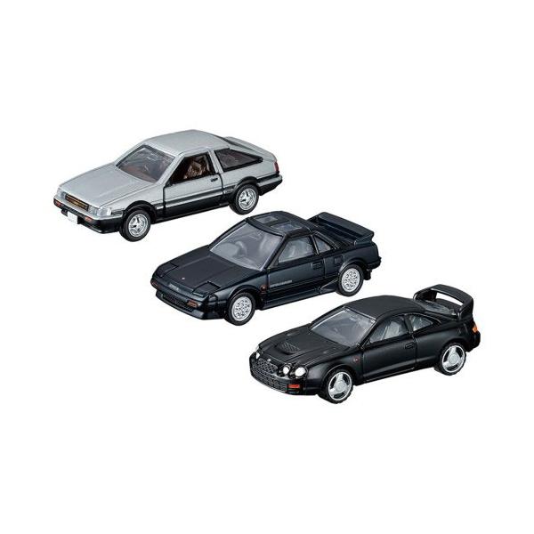 トヨタの人気スポーツカーが3台セットになって登場です！セット内容：（スケール・アクション）・Toyota COROLLA LEVIN（1/60・サスペンション、左右ドア開閉）・Toyota MR2（1/60・サスペンション、リトラクタブルラ...