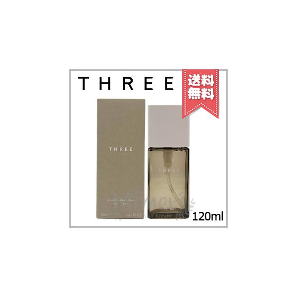 【 商品名 】THREE スリー バランシングステム ローション 120ml【 ブランド 】THREE スリー【 用途／タイプ 】化粧水・ローション【 原産国 】日本産・化粧品【 容量 】120ml