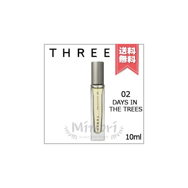 【 商品名 】THREE スリー エッセンシャルセンツ 02 DAYS IN THE TREES 10ml【 ブランド 】THREE スリー【 用途／タイプ 】香水・フレグランス【 原産国 】日本産・化粧品【 容量 】10ml