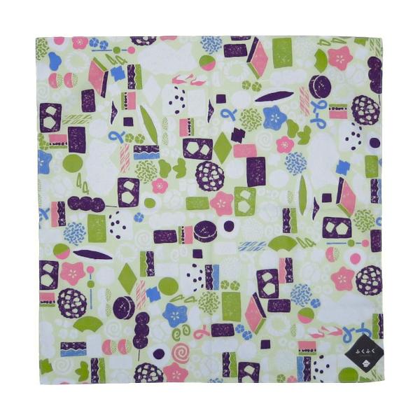 日本製：グラフィカ素材：綿100％サイズ：約54cm(四方ミシン）注染：注染（ちゅうせん）とは、特殊な糊で防染し重ね上げた生地の上から染料注ぎ、模様部分を染め上げる伝統的な型染めの一種です。伝統的な技術に基いて、手ぬぐい、浴衣、ふきん等が生...