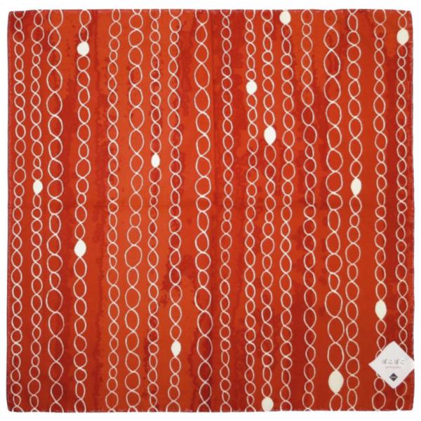 日本製：グラフィカ素材：綿100％サイズ：約54cm(四方ミシン）注染：注染（ちゅうせん）とは、特殊な糊で防染し重ね上げた生地の上から染料注ぎ、模様部分を染め上げる伝統的な型染めの一種です。伝統的な技術に基いて、手ぬぐい、浴衣、ふきん等が生...