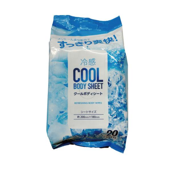 猛暑や運動後のクールダウンに最適！「明石通商 クールボディシート 20枚」は、ひんやり爽快な使い心地が続くボディ用ウェットシートです。メントール成分配合で、肌に乗せた瞬間からスーッと涼しさを実感。べたつきや汗をすばやく拭き取り、外出先やオフ...