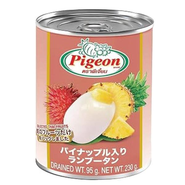 タイで親しまれているトロピカルフルーツ「ランブータン」を、パイナップルと一緒にシロップ漬けにしたフルーツ缶です。ランブータンの白く弾力のある果肉の中央に、パイナップルが入ったユニークな見た目が特徴。ライチに似た食感と、すっきりとした甘さを楽...