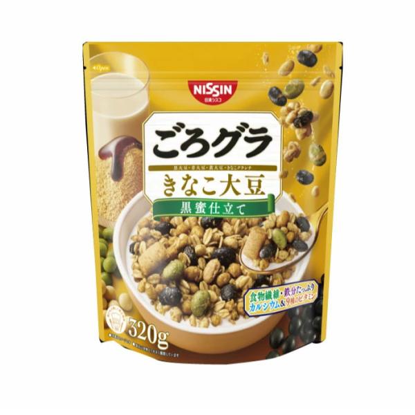 香ばしいきなこの風味と、大豆のごろっとした食感が楽しめる「ごろグラ きなこ大豆」。焙煎きなこのコク深い味わいと、素材感のある大豆が絶妙にマッチした和風テイストのグラノーラです。食物繊維や大豆由来のたんぱく質を手軽に摂取でき、朝食や間食、ヨー...