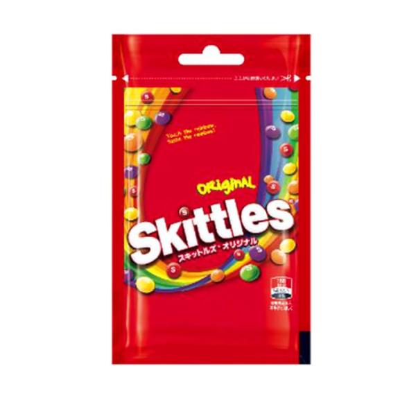 マース スキットルズ オリジナルは、世界中で愛されるレインボーキャンディ。カリッとした食感のカラフルな糖衣の中に、フルーティーなソフトキャンディがぎゅっと詰まっており、ストロベリー・オレンジ・グレープ・レモン・グリーンアップルの5つのフレー...
