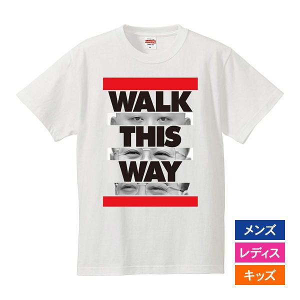 「WALK THIS WAY（キム一族）」ハイセンスなストリートブランド風に仕上げた、ネタ感満載のおもしろTシャツ。そうです。あのキム一族です。このTシャツは通称、「3 STOOGES」と言います。意味は…お調べ下さい。おもしろtシャツ 面...