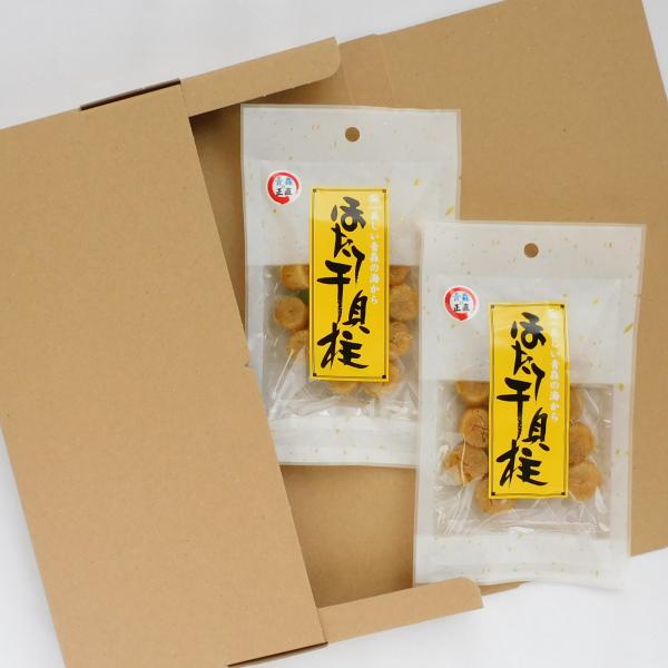 名称　ほたて干貝柱原材料名　ほたて貝柱（青森県産）、食塩内容量　35ｇ×2袋賞味期限　8ヶ月加工者　有限会社みなみや栄養成分表示（100g）当たりエネルギー　322ｇ　たんぱく質　65.7ｇ　脂質 1.4ｇ　炭水化物　7.6ｇ　食塩相当量　...