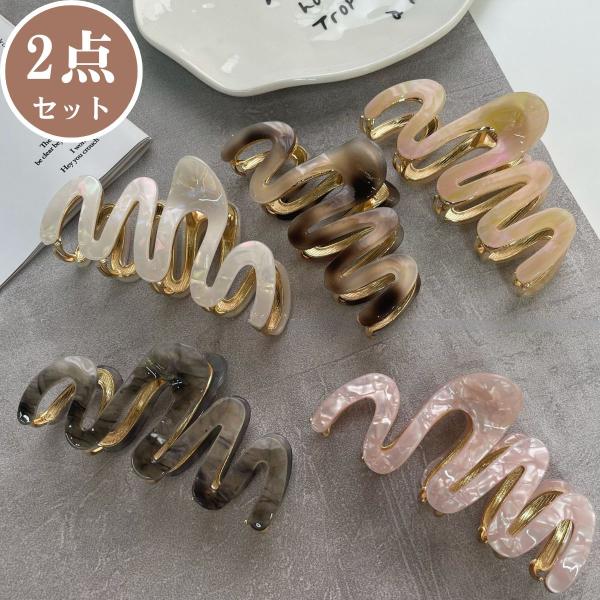 商品の説明華奢なラインのメタルバンスクリップ。シンプルながらモード感あふれる雰囲気が魅力的。大きめサイズでホールド力もあり、どんなコーデにもマッチします◎■商品詳細■▽サイズ：大きめ：10.5ｘ5.8ｃｍ重さ：60ｇその他 : モニター・撮...