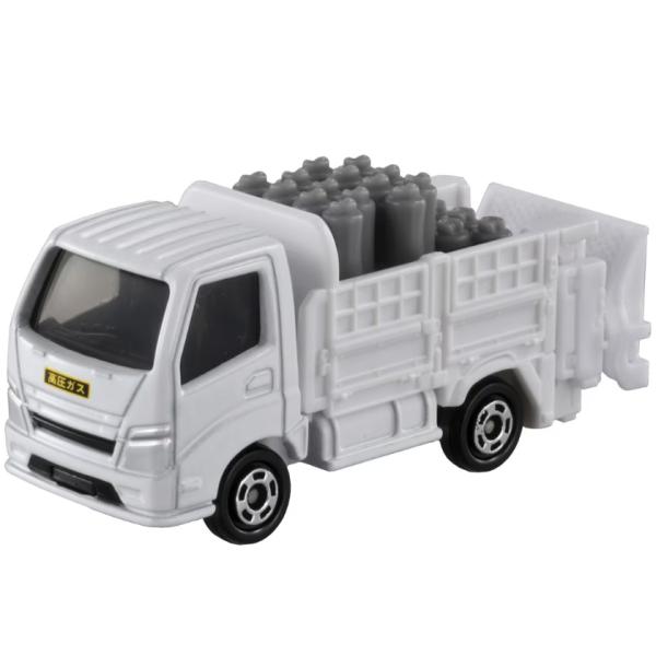 ※ 画像はイメージです。「プロパンガス配送車」が、トミカになって登場です。＜アクション＞サスペンション／リフト昇降／ゲート開閉／ガスボンベ積み下ろし車体のメインカラー：ホワイト系(お子様にお伝えする目安の色)メーカー : タカラトミーブラン...