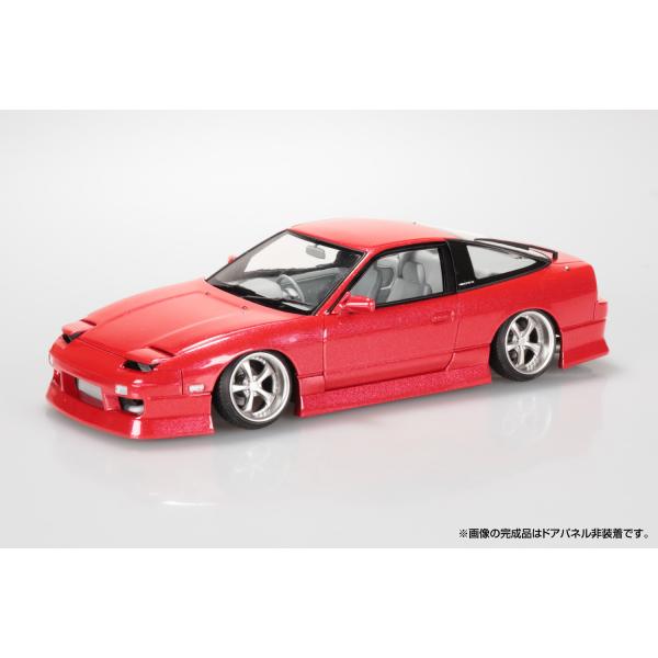 ※ 画像はイメージです。※未組み立て※写真はキットを組み立て・塗装したものです。180SXのドリ車スタイル第2弾！！チューンドカーに180SXのBNスポーツ仕様が登場です！フルエアロは共通、No.99のVer.1はVS-KFホイールと灯火類...