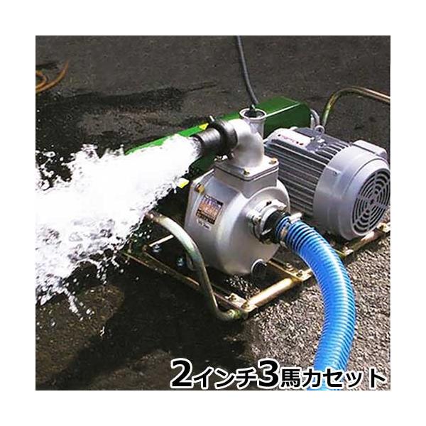 【発送予定：4-7営業日後】【返品不可】【個人宛別途送料】【車上渡し】[ミナトワークス 大水量型 高揚程型 散水ポンプ 灌水ポンプ]モーター付きポンプとして連続運転が可能です。高圧大水量なのでスプリンクラー散水、貯水槽等の給水、田畑の潅水、...