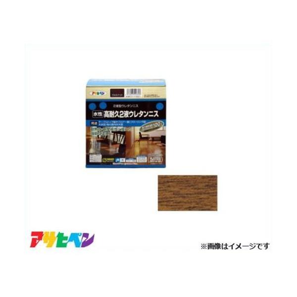 【取寄品】【返品不可】[DIY 耐熱性 耐磨耗性 耐溶剤性 耐薬品性]耐熱性・耐摩耗性に優れた強靭な塗膜■特長・主剤と硬化剤の反応により、耐熱性・耐摩耗性・耐溶剤性・耐薬品性に優れた、塗りやすく臭いの少ない水性タイプの高性能着色ニスです・水...