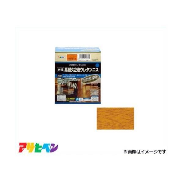 【取寄品】【返品不可】[DIY 耐熱性 耐磨耗性 耐溶剤性 耐薬品性]耐熱性・耐摩耗性に優れた強靭な塗膜■特長・主剤と硬化剤の反応により、耐熱性・耐摩耗性・耐溶剤性・耐薬品性に優れた、塗りやすく臭いの少ない水性タイプの高性能着色ニスです・水...